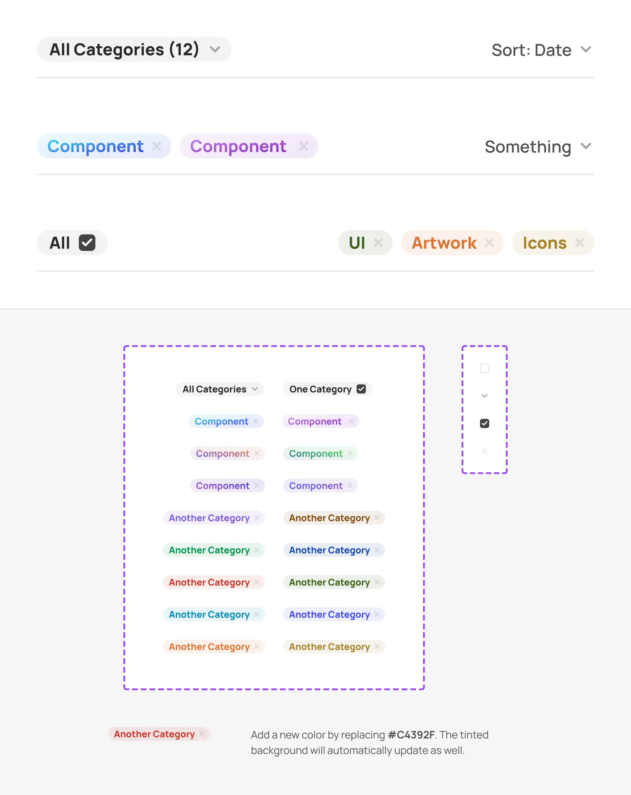 Figma Mobile App Settings Page Ui Component Component Collector Design System